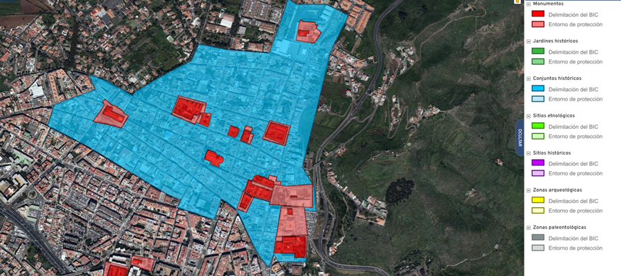 Los Bienes de Interés Cultural en IDECanarias - GRAFCAN - Mapas de Canarias